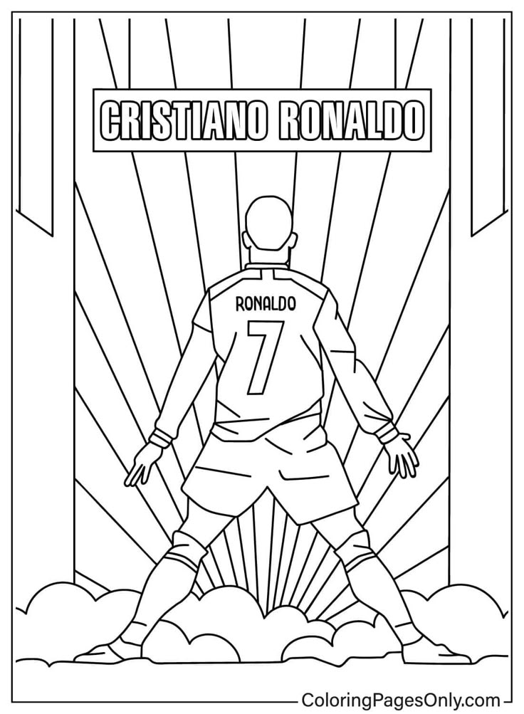 Målarbilder av Cristiano Ronaldo – Fler än 10 gratis utskrivna