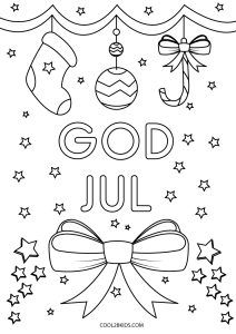 Över 10 gratis julmålarbilder att skriva ut och njuta av!